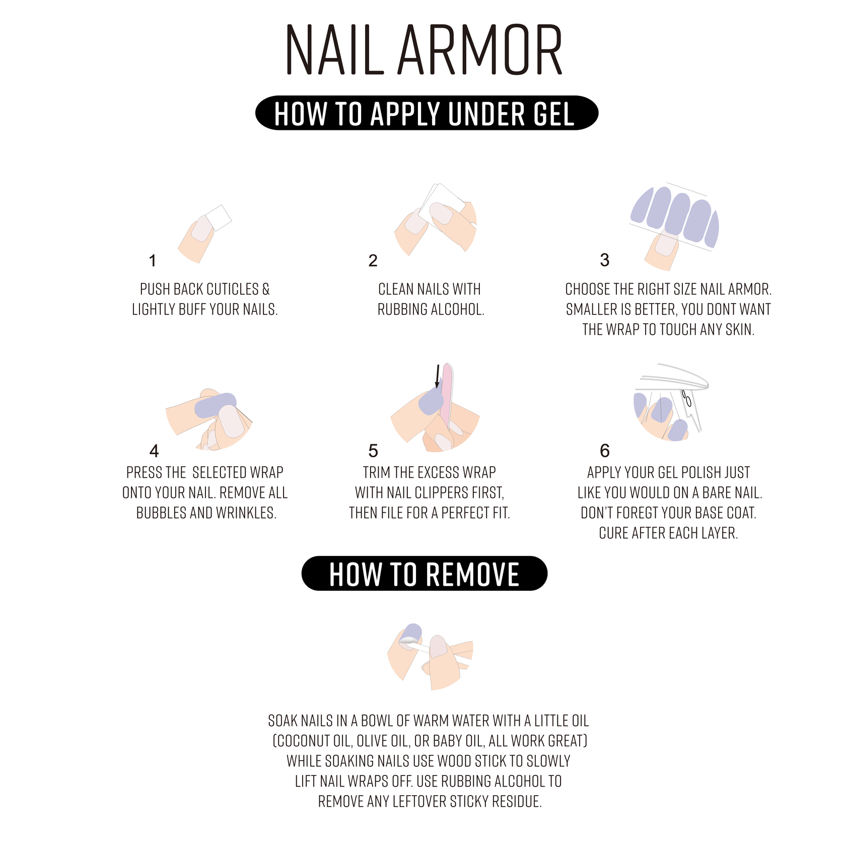Nail Armor - Over 100 Nail Wraps! – So Gloss
